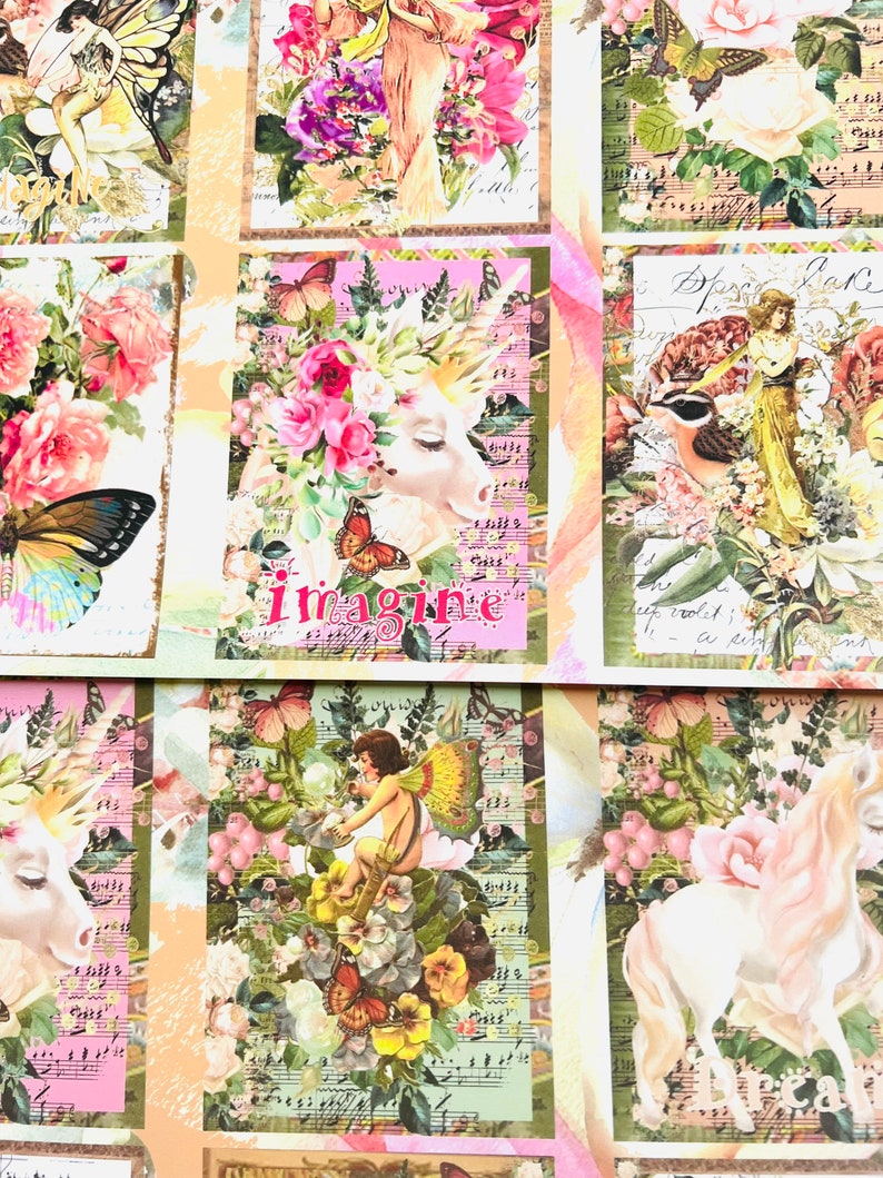 Fairy Junk Journal Kit, Junk Journal Supplies Scrapbook Papers Vintage ...