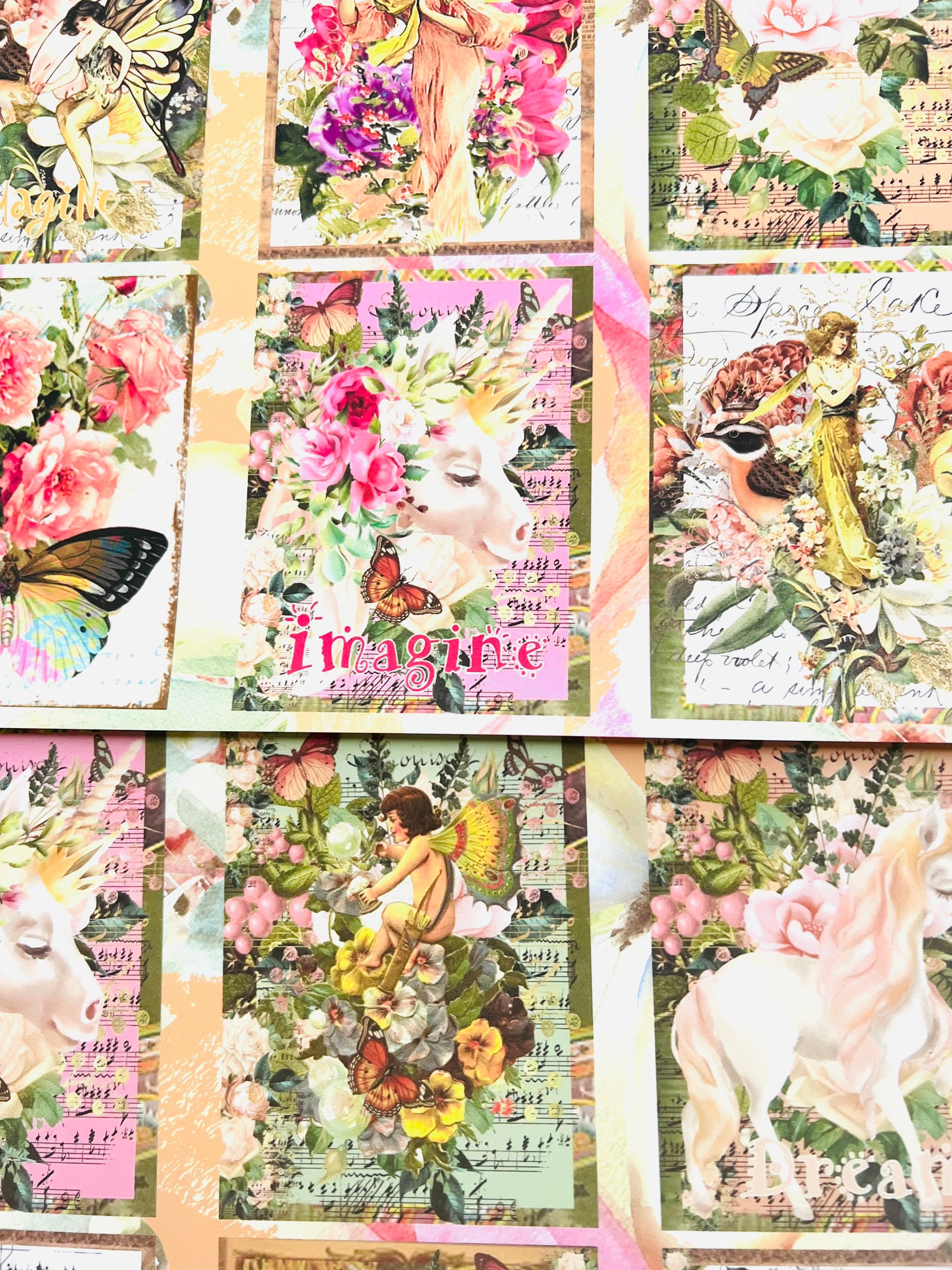 Fairy Junk Journal Kit, Junk Journal Supplies Scrapbook Papers Vintage ...