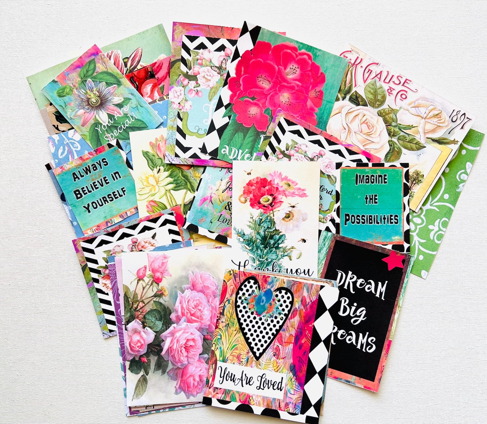 Scrapbook Paper Kit 30 Piece Paper Kit for Junk Journals Scrapbooks ...