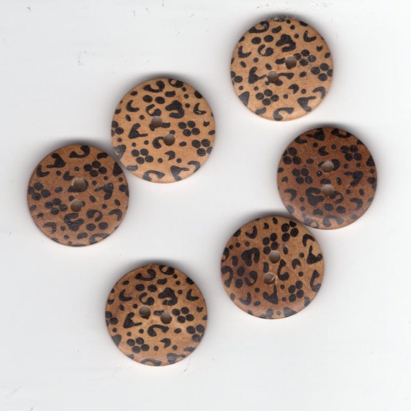 Animal Print Sewing Buttons - Etsy