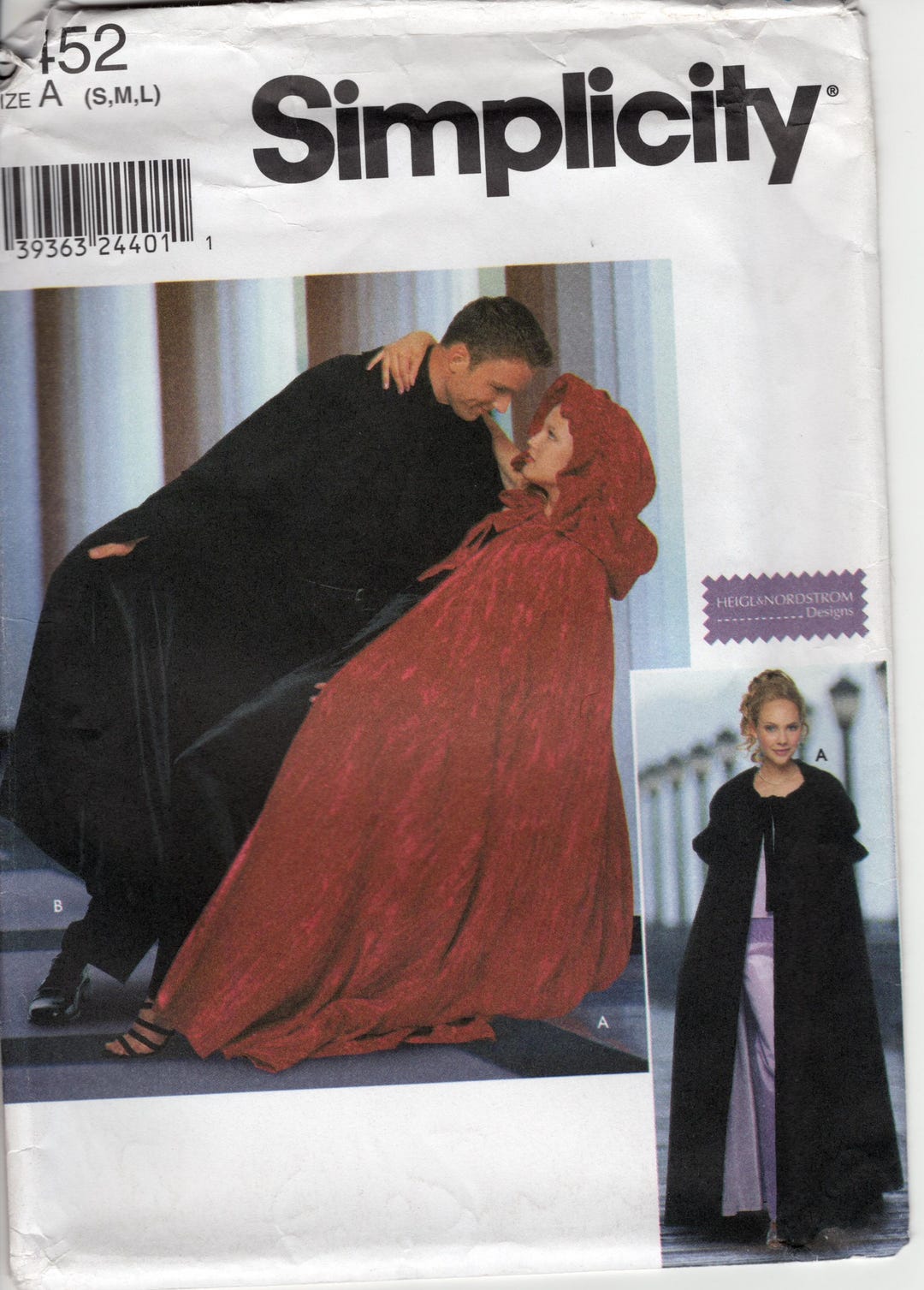 2000 Simplicity 9452 Cape. Heigl and Nordstrom - Etsy