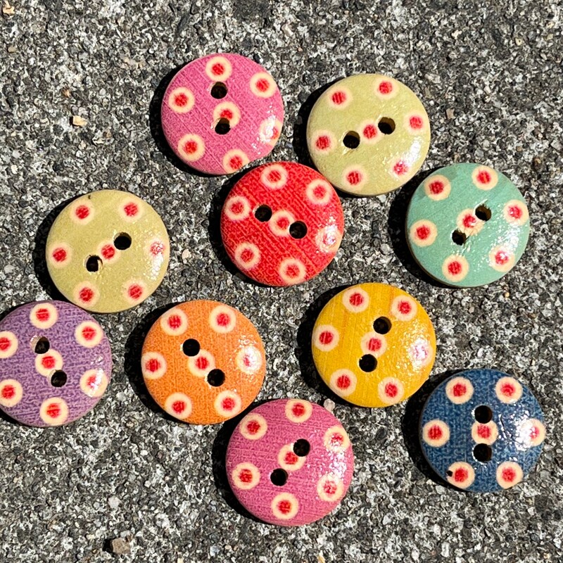 Colorful Buttons - Etsy