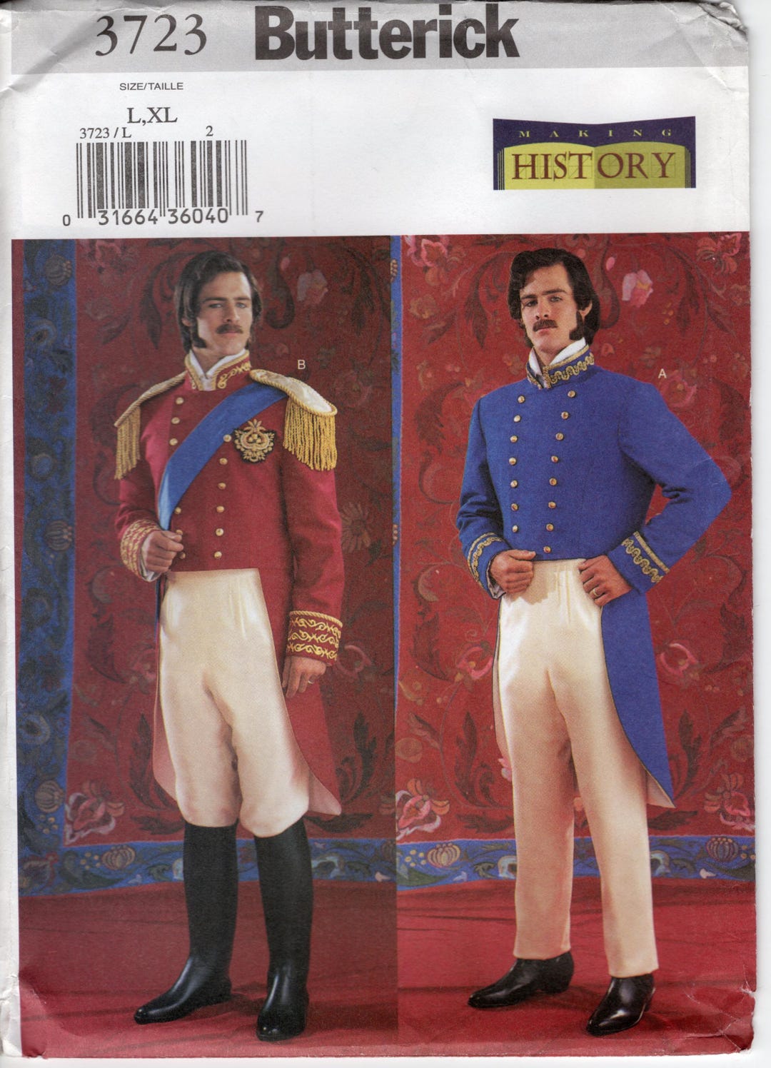 2002 Butterick 3723. Prince Albert Costume. Victorian Costume - Etsy