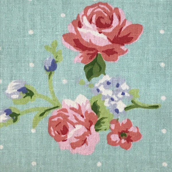 Blue Rose Fabric - Etsy