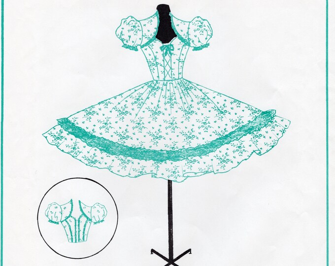 Kentucky Ruffles Square Dance Dress Pattern. - Etsy