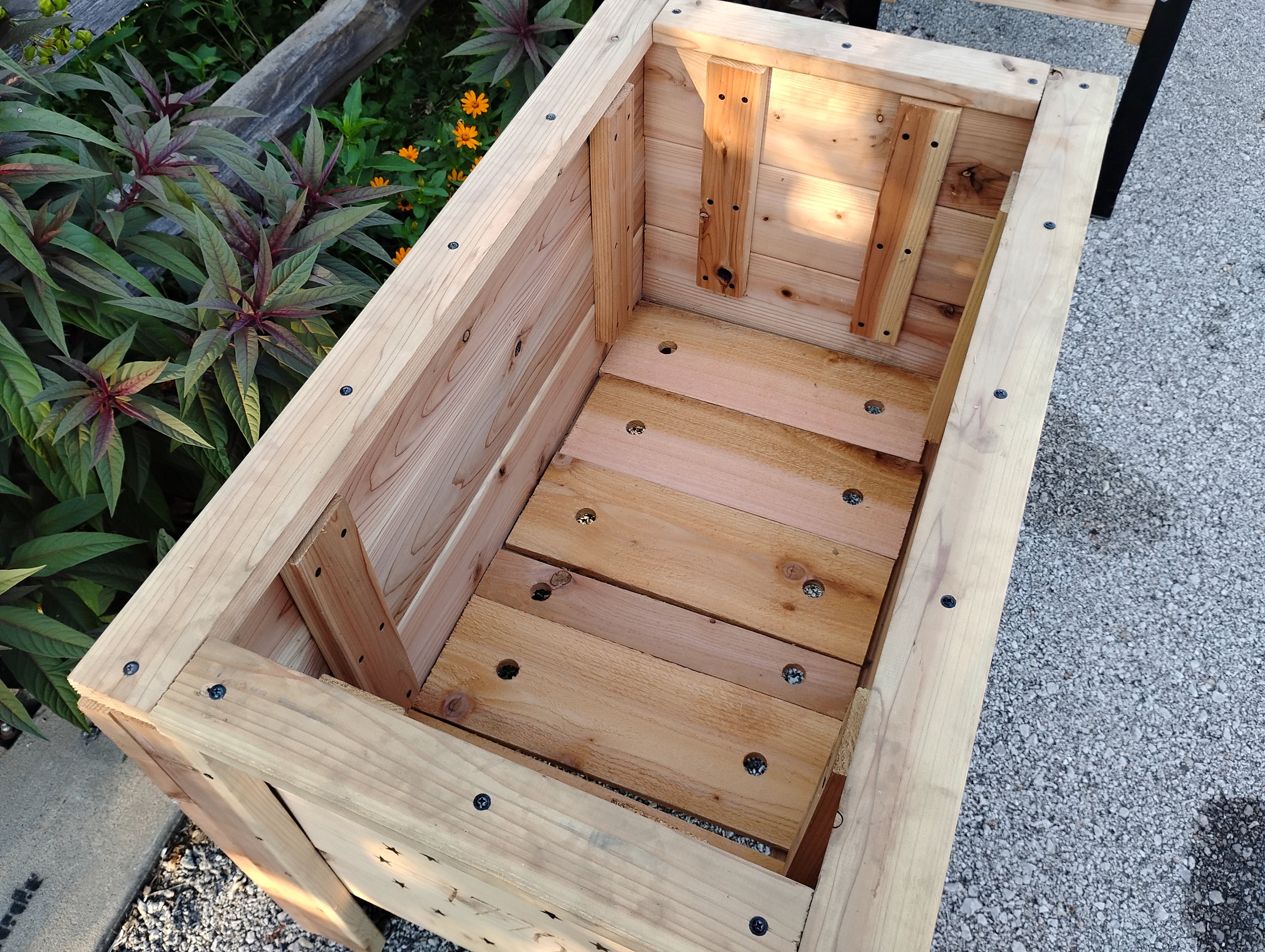 American Flag,cedar Planters, Raised Garden Beds, Garden Planters ...