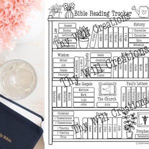 Bible Reading Tracker Printable: Coloring Log (PDF Print) - Etsy