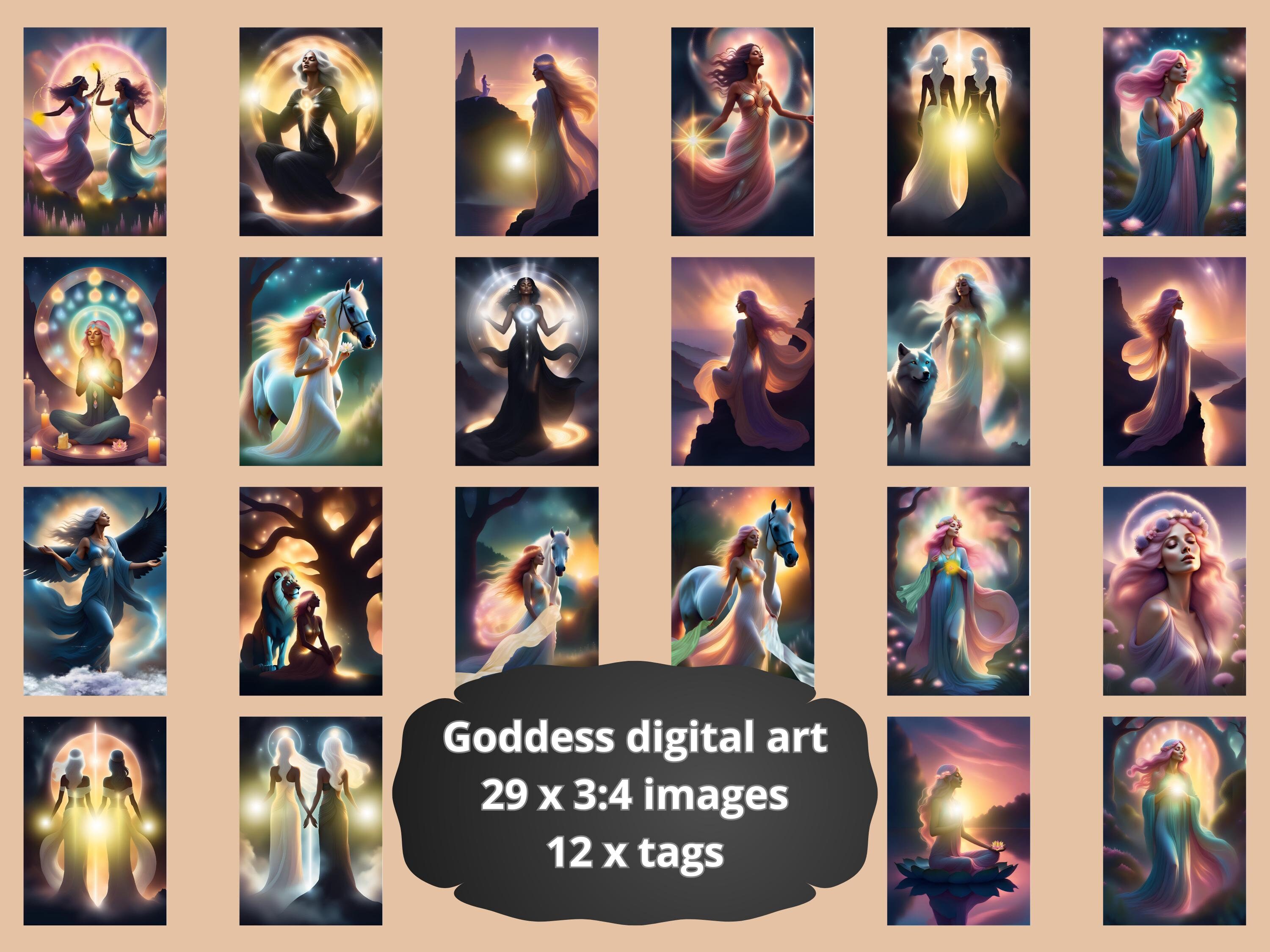 Goddesses PNG Set 29 Aesthetic Goddess Art Goddess Home Decor Spiritual ...