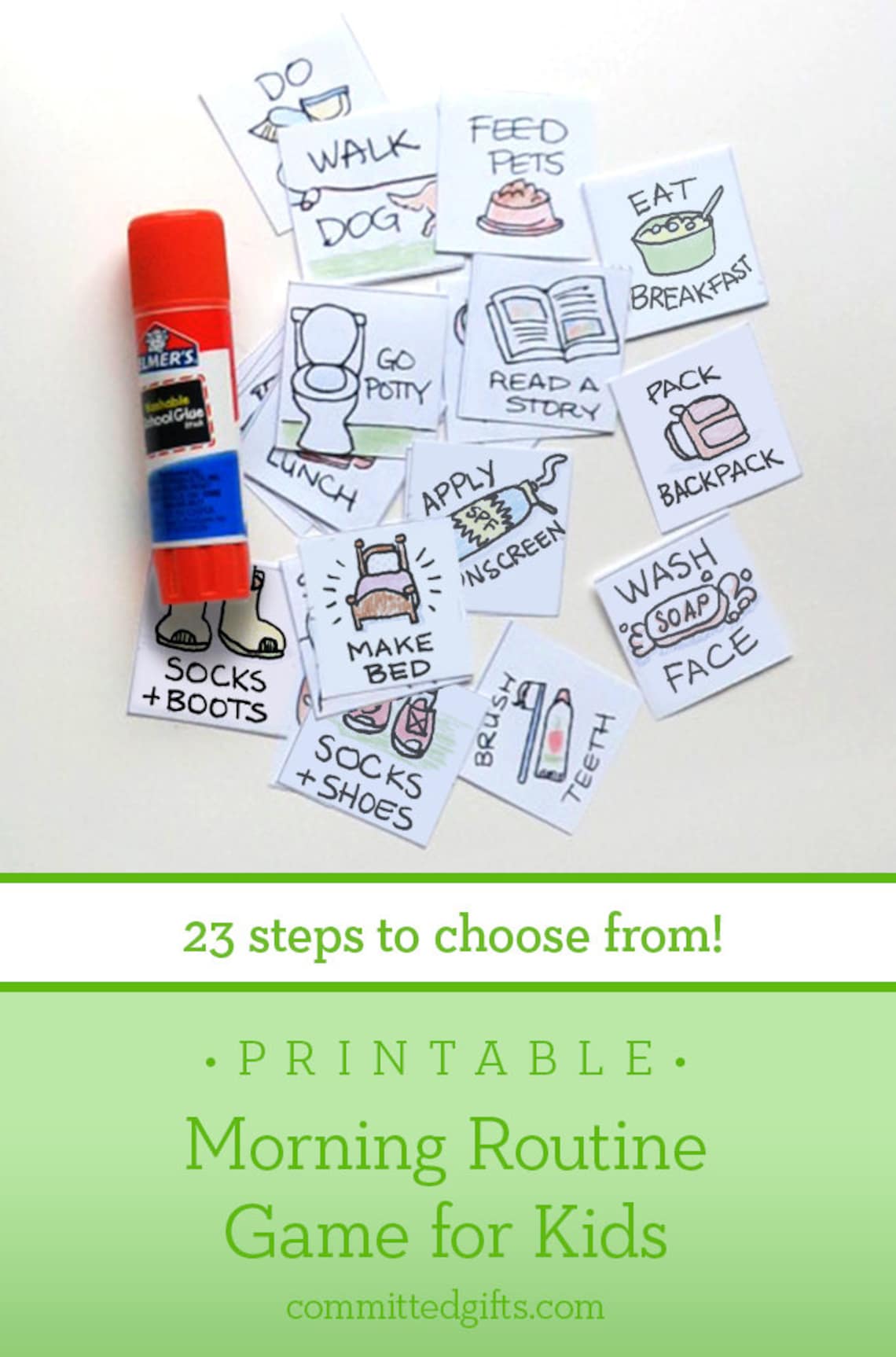 Printable Morning Routine Chart Game for Toddler & Preschooler - Etsy.de