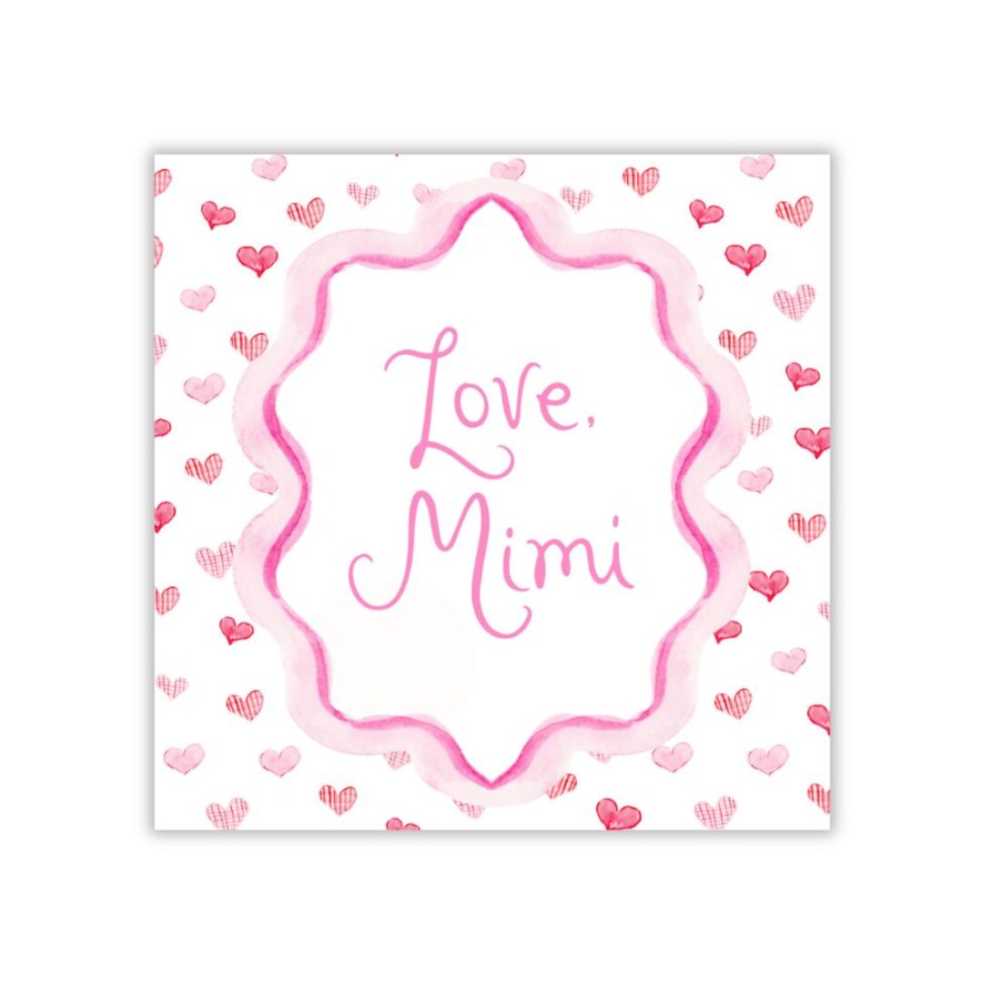 Fully Customizable Printable Valentine Card | Personalized Pink Heart ...