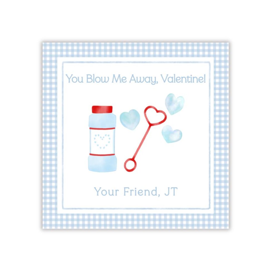 Printable Bubble Valentine Card | You Blow Me Away Valentine | Editable ...