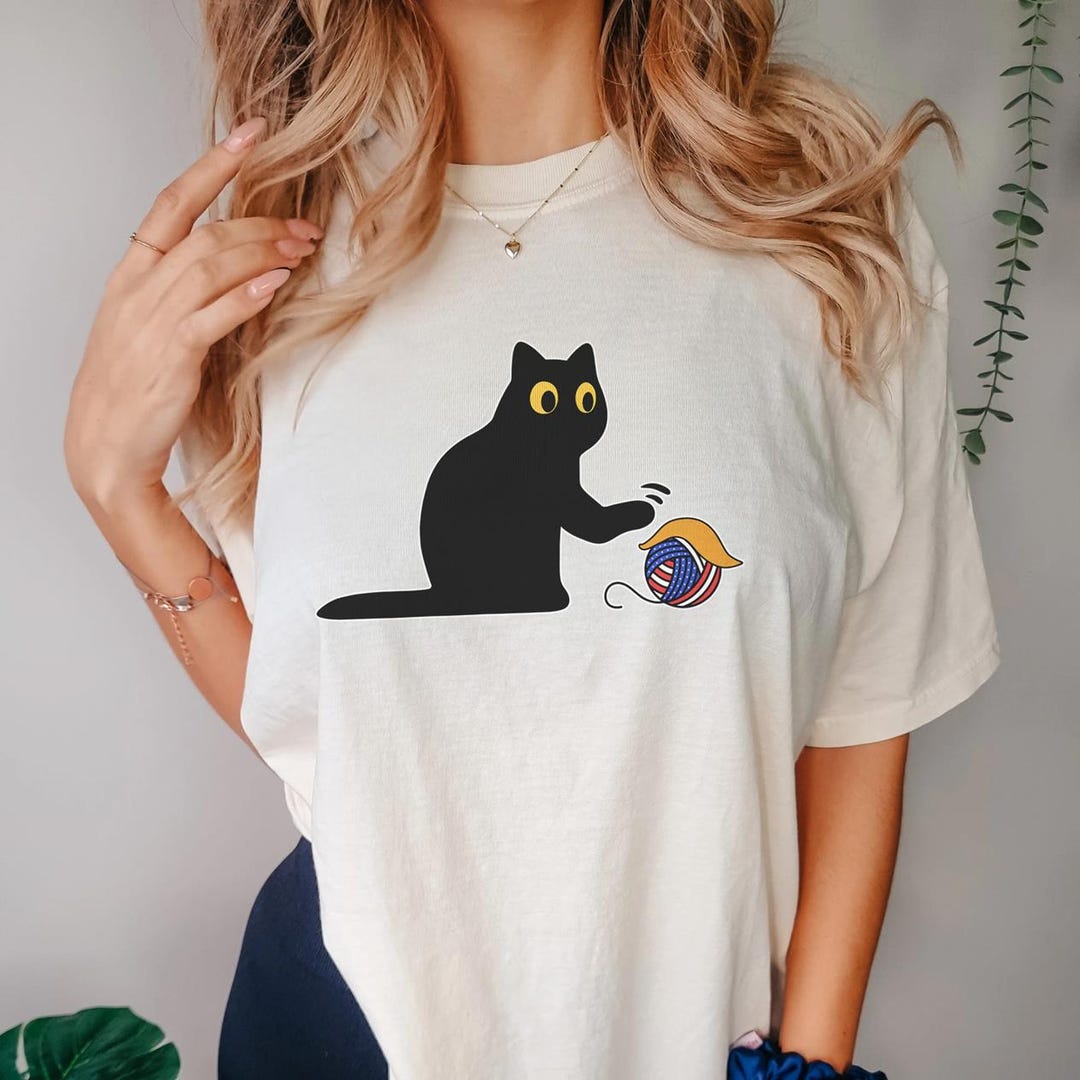 Black Cat Vs GOP Elephant Png, Childless Cat Lady Png, Madam President ...