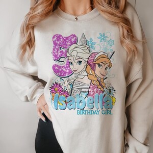 Frozen Birthday Png, Elsa Anna Birthday Custom Name Age Png, Frozen Png ...