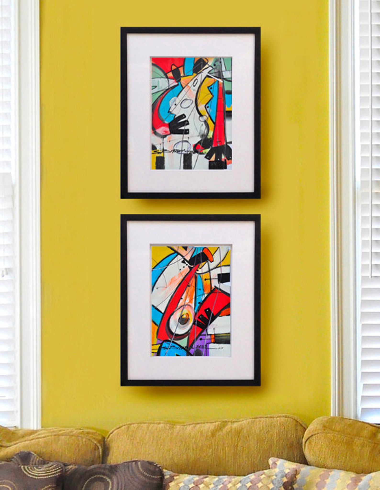 The Red Sax Print African American Art Musical Sax Music - Etsy