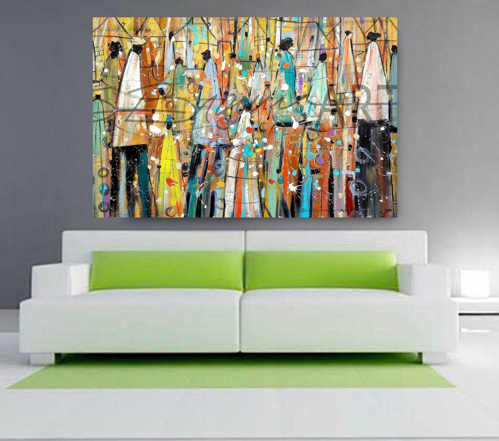 Our Colorful People CANVAS African American Art Canvas Art - Etsy