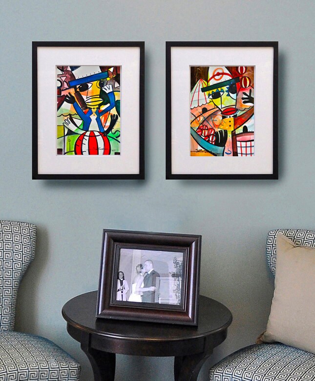 The Juggler II Watercolor Print, Circus Art, Circus Wall Art, Juggling ...