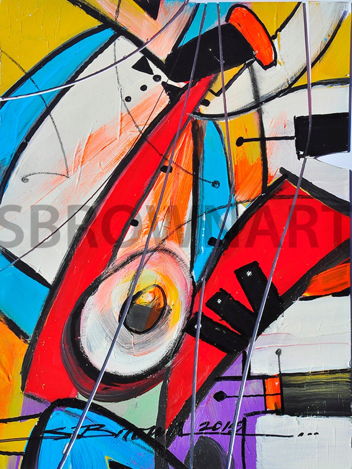 The Red Sax Print African American Art Musical Sax Music - Etsy