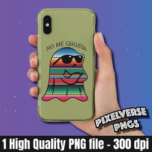 No Me Ghosta PNG, Serape Ghost Digital Art, Funny Chicano Clipart, Dia ...