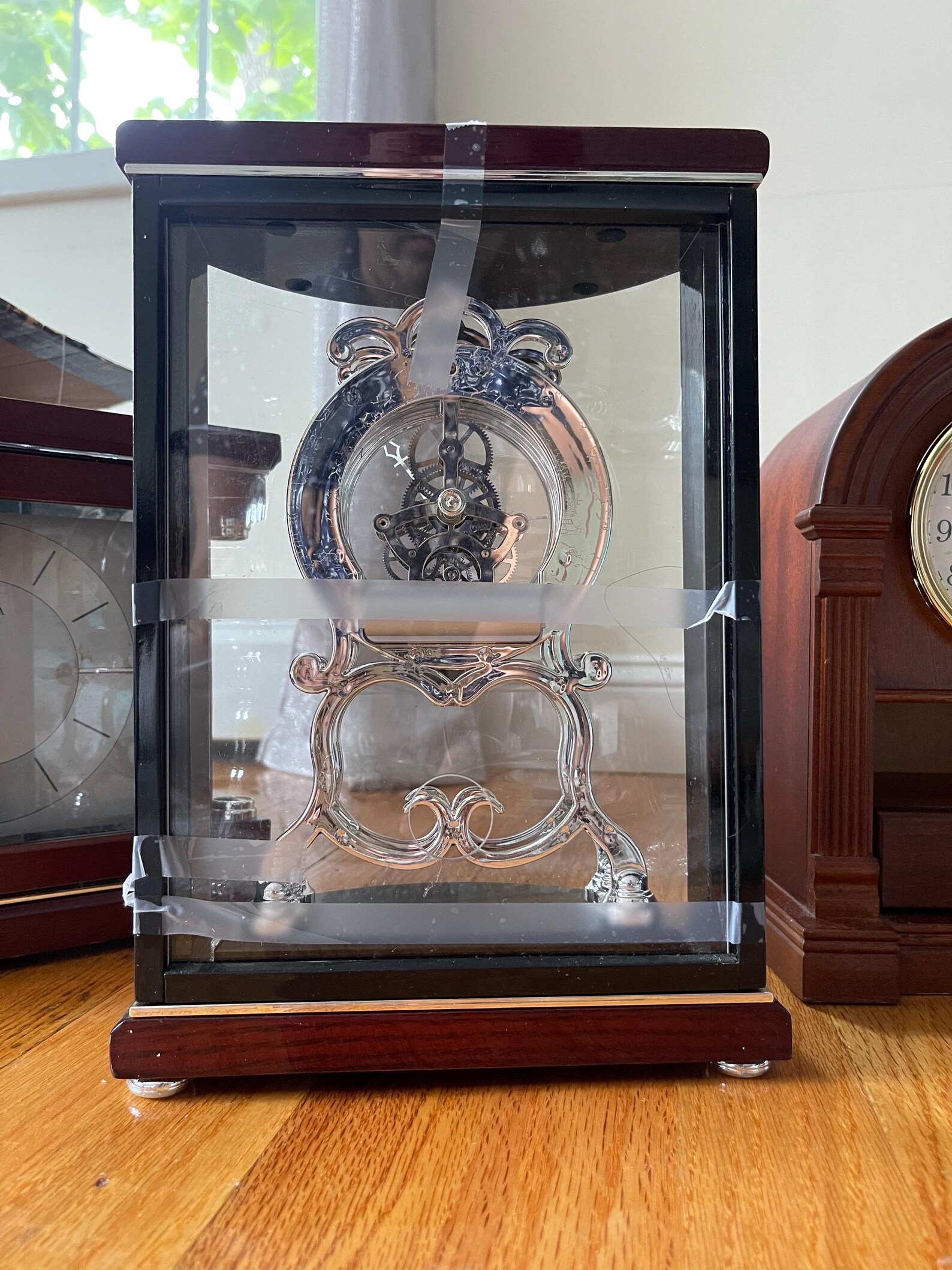 Bulova Quartz Vintage Dark Brown Table Top Clock - Etsy