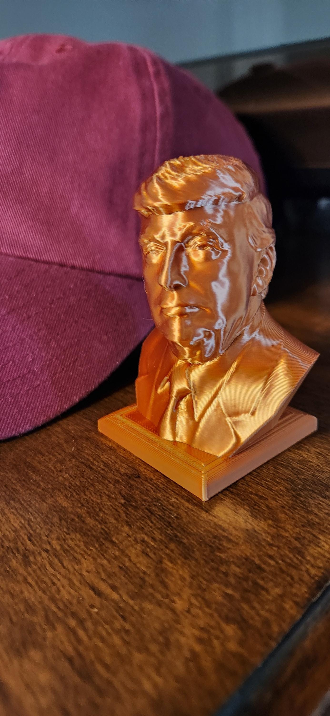 President Donald Trump Bust in Either Marble, Gold, Silver, or Copper ...
