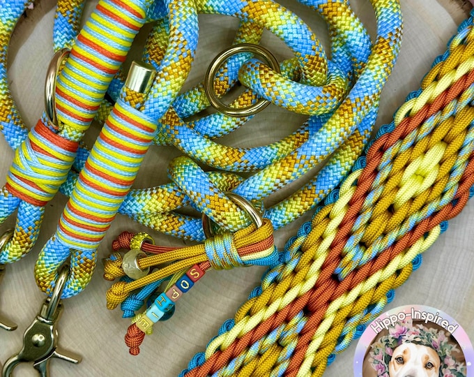 Aztec Inspired Statement Ethnic Blue Orange Yellow Paracord 2 Inch Wide ...