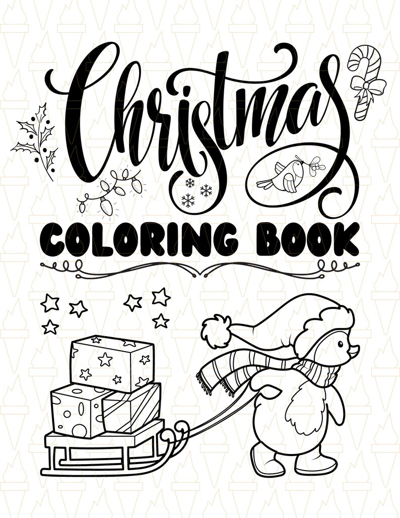 50 Christmas Coloring Pages, Christmas Printable, Christmas Games ...