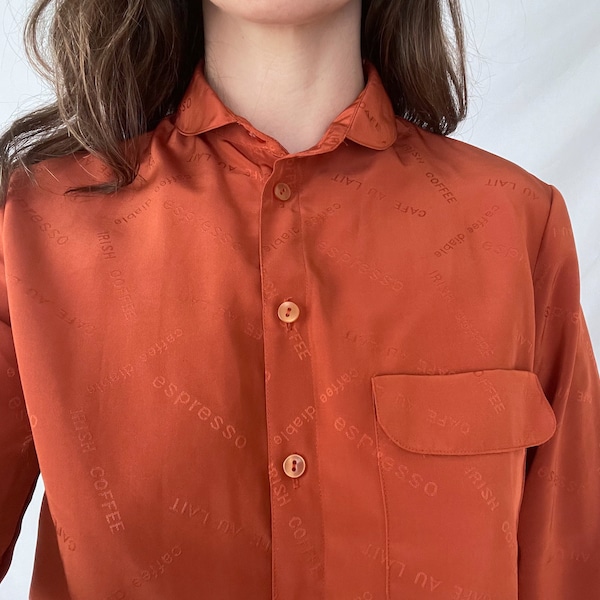Rust Blouse - Etsy