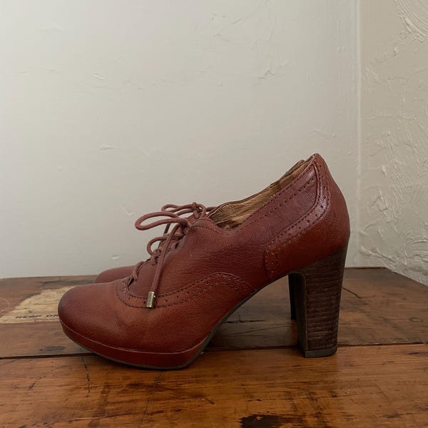 Women S Oxford Heels - Etsy