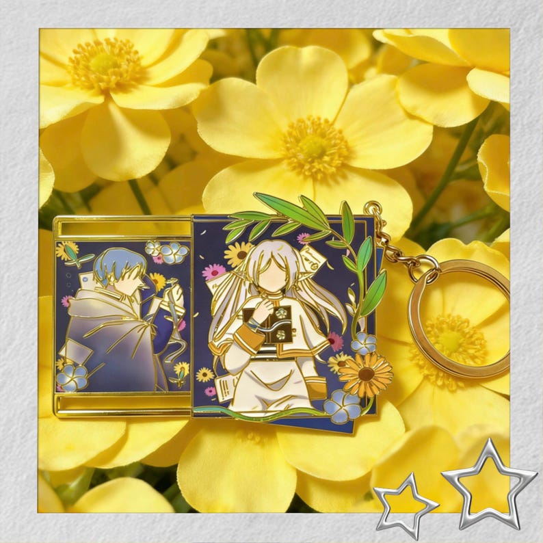 Frieren: Beyond Journey's End Metal Keychain | Push-pull Frieren/himmel ...