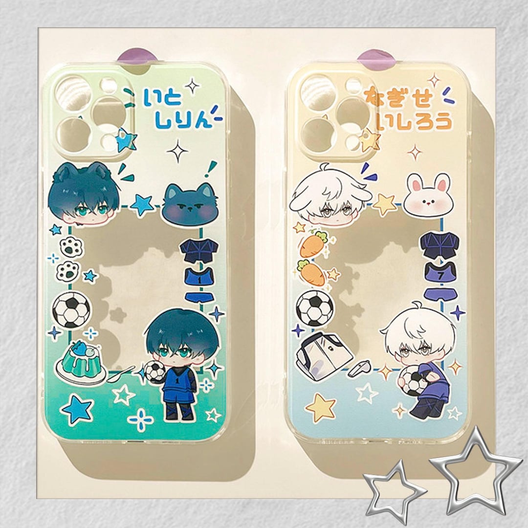 Blue Lock Q Version Transparent Phone Case, Compatible With iPhone ...