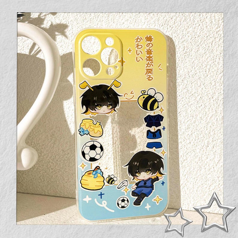 Blue Lock Q Version Transparent Phone Case, Compatible With iPhone ...