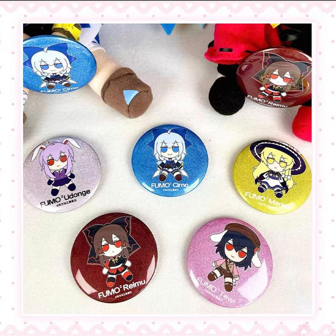 Touhou Project Fanmade Badge - 58mm Cirno Reimu Marisa Ice Heroic Tale ...