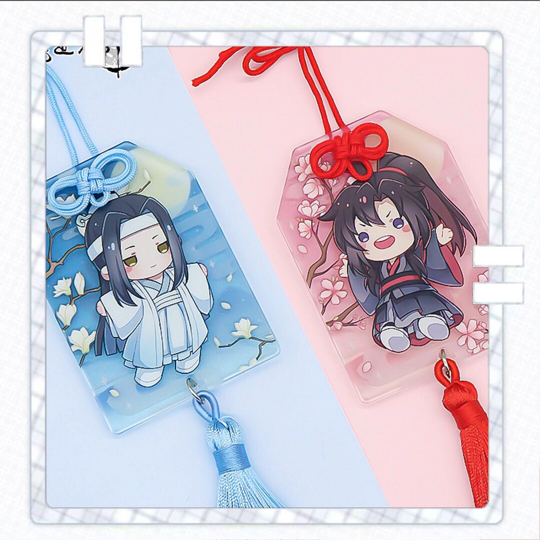 Mo Dao Zu Shi Acrylic Charm | Wei Wuxian Lan Wangji Omamori Tassel ...