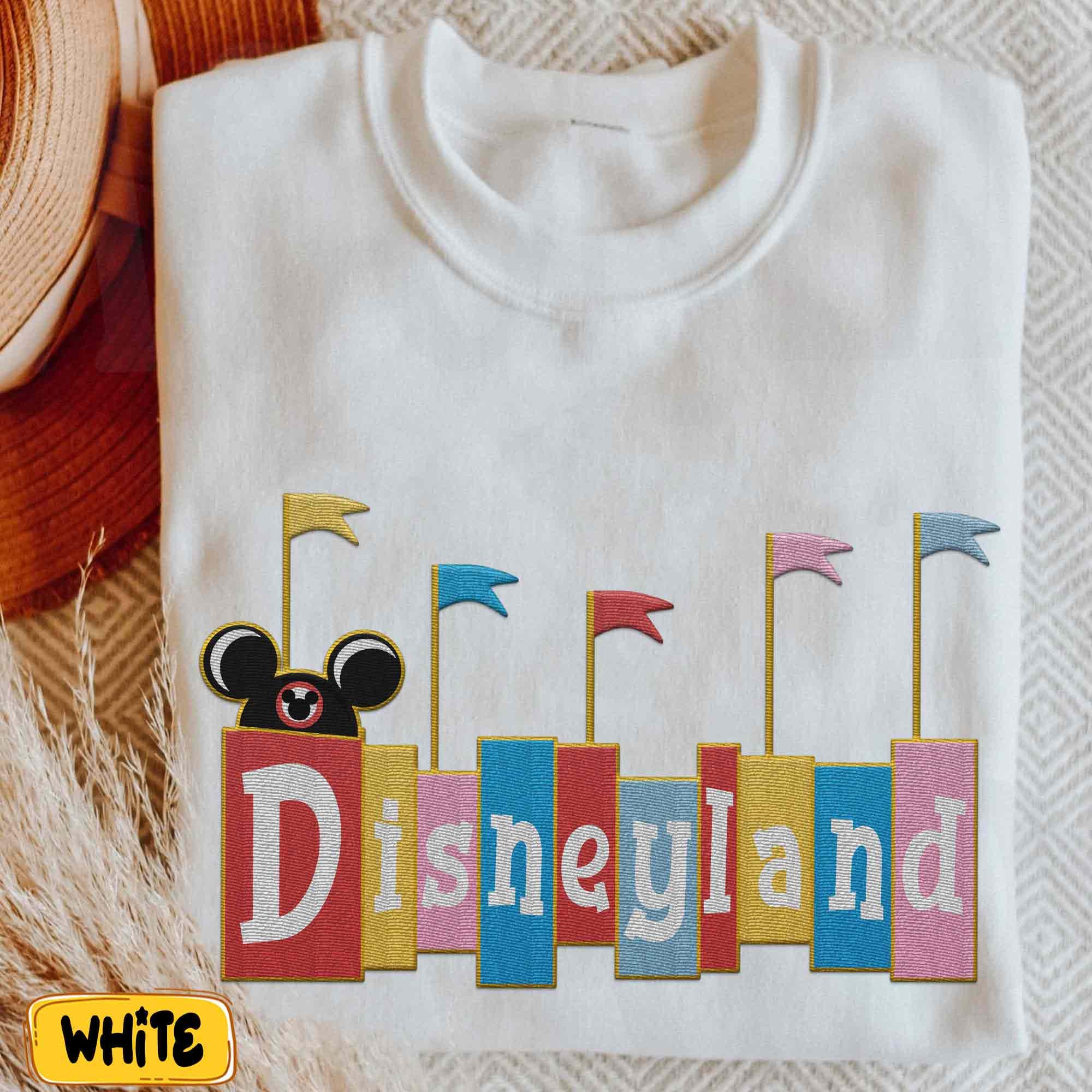 Embroidered Disneyland Comfort Colors Sweatshirt, Cute Disneyland Trip ...