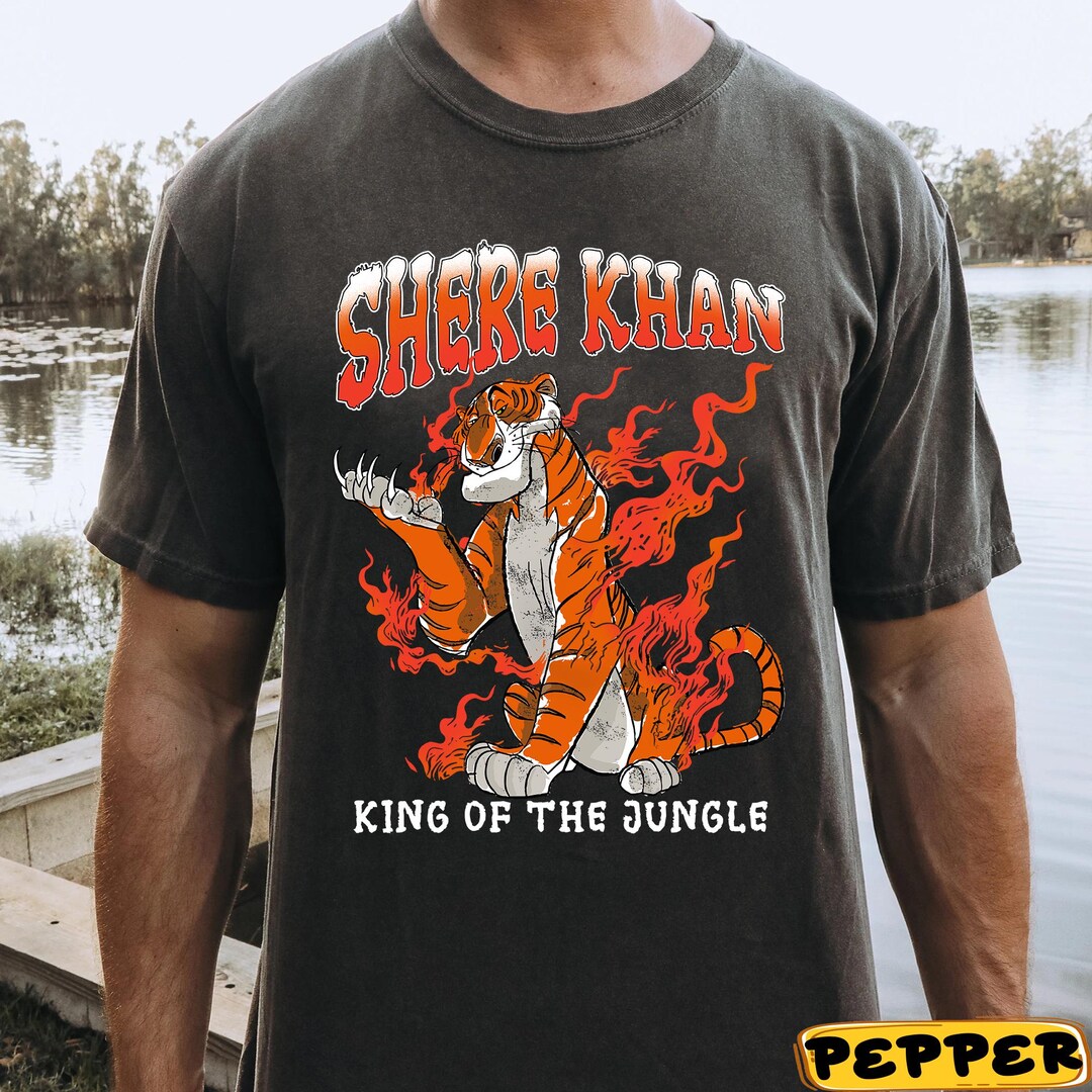 Disney Shere Khan Villain Shirt, Jungle Book King of the Jungle Tee ...