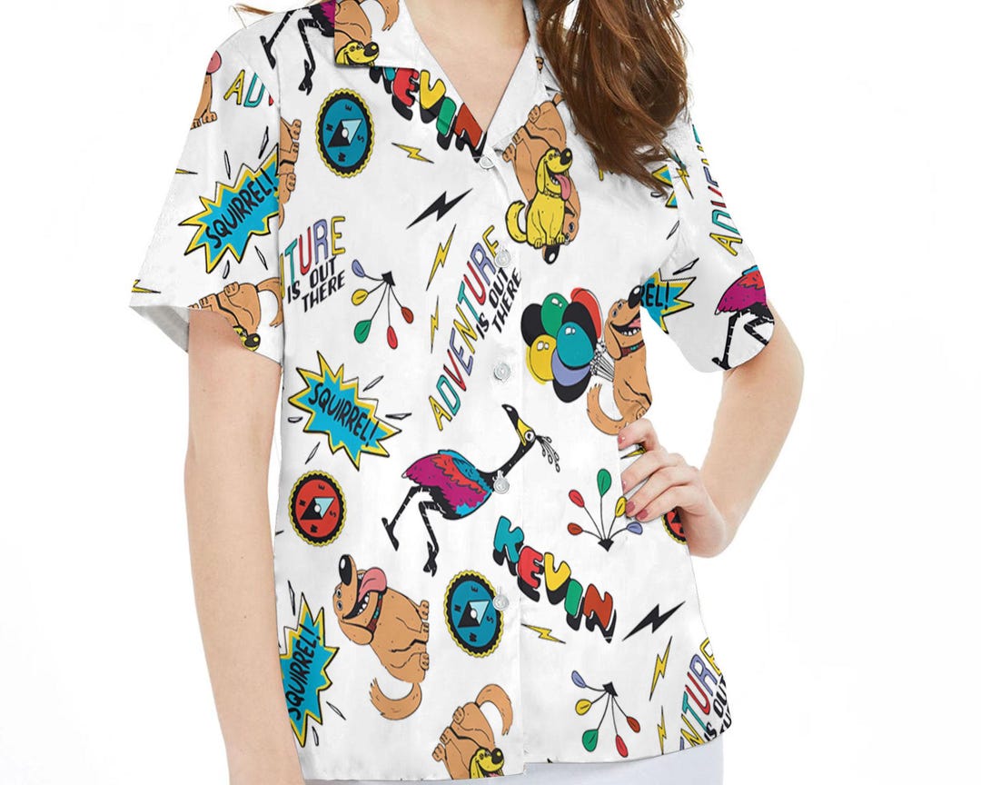 Vintage Disney up Movie Characters Hawaii Shirt, Kevin Russell Carl Dug ...