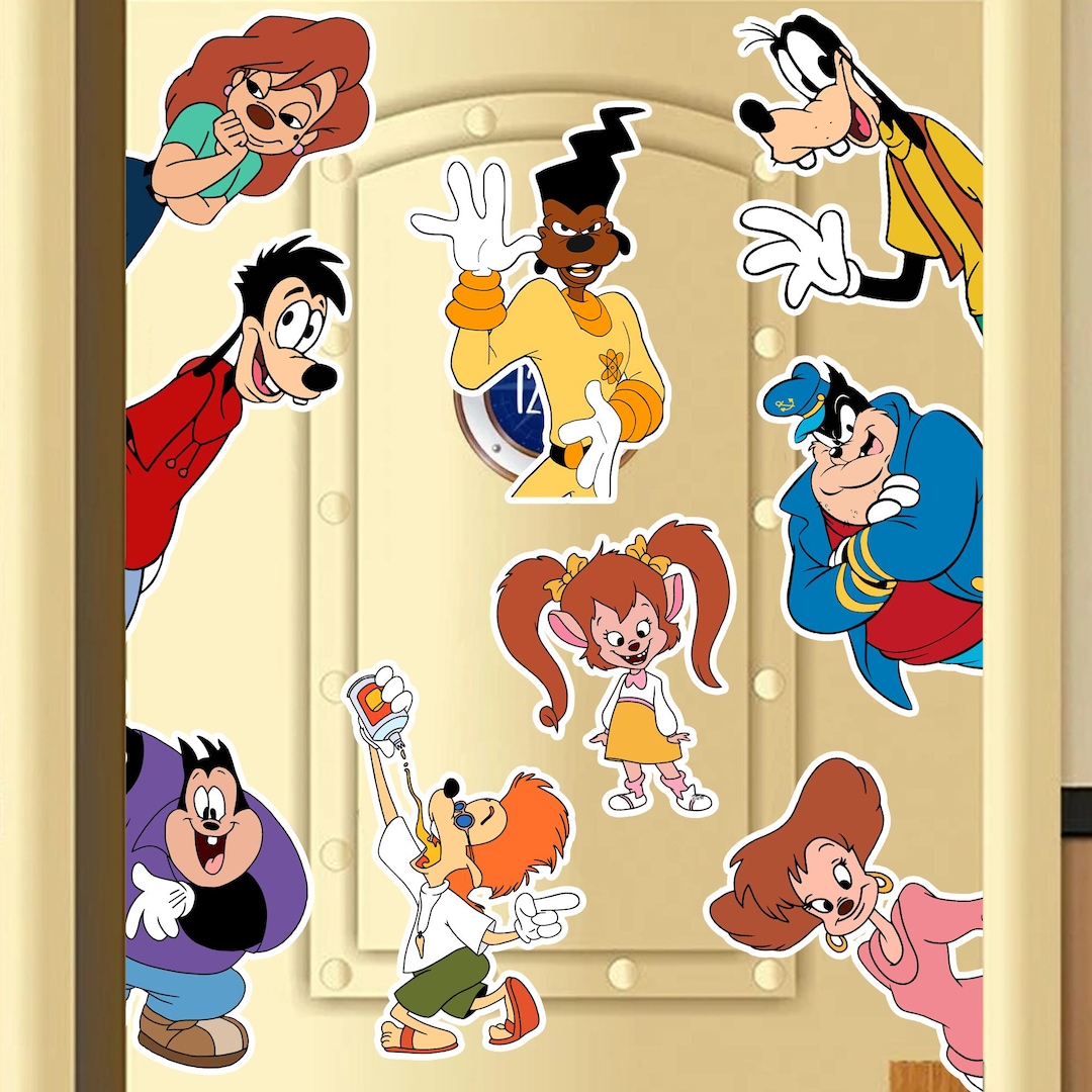 Disney A Goofy Movie Vinyl Magnet, Max Goof Roxanne Powerline Magnet, A ...