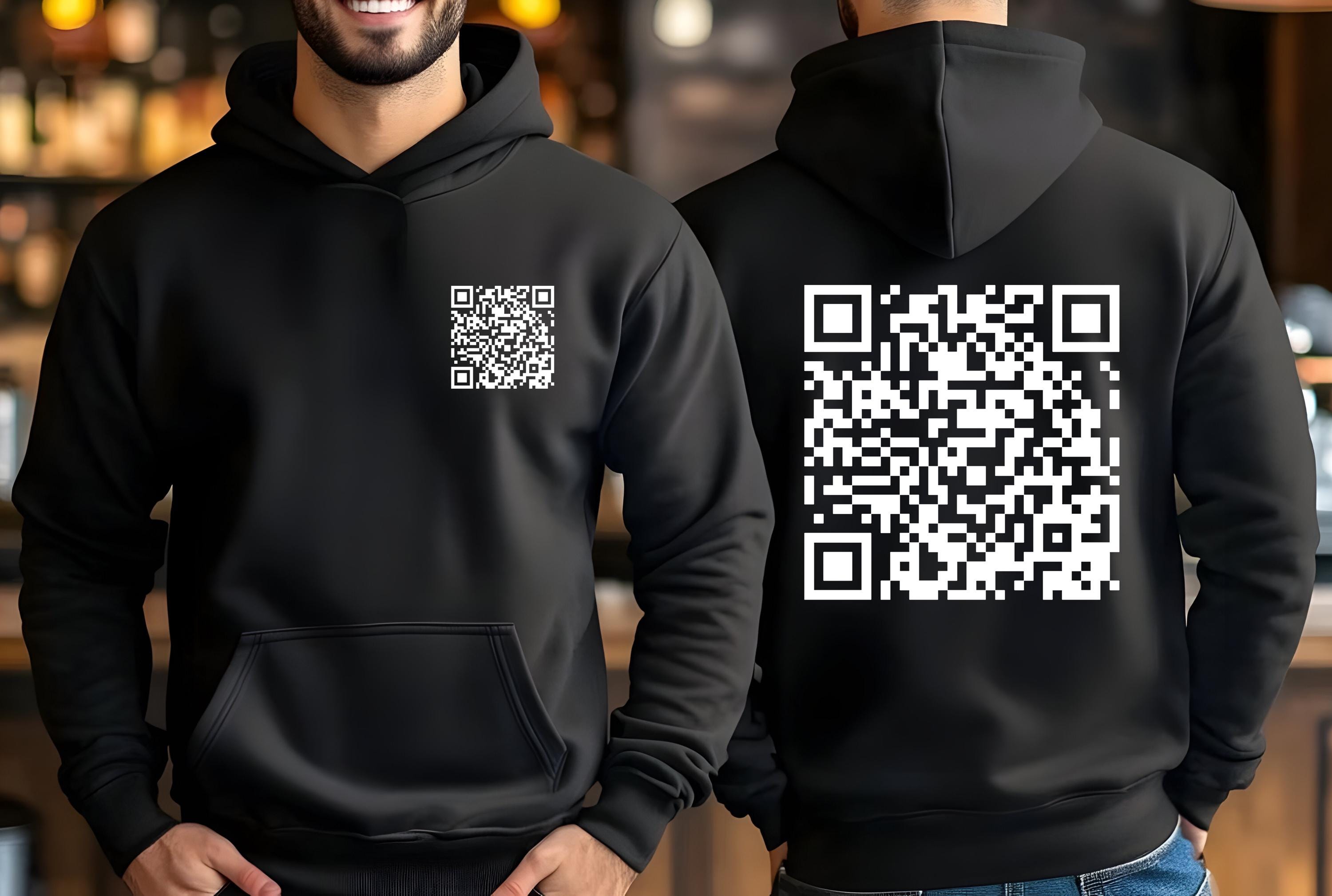 QR Code F.U Hoodie, Funny Gift, QR Code Sweater/ Tshirt. Gift for All ...