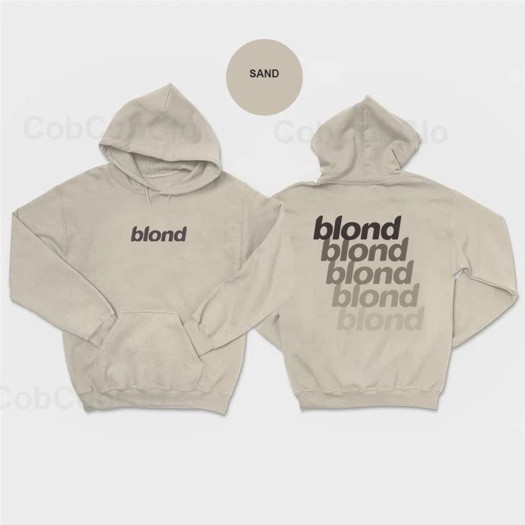 Blond Text Hoodie: Sand Colored Fan Gift - Etsy
