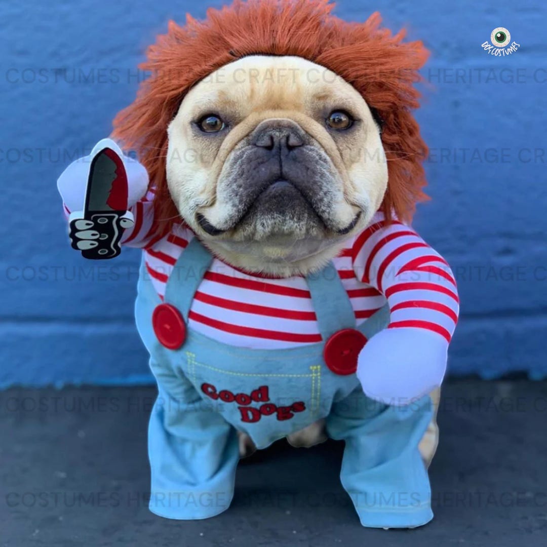 Chucky Dog Costume, Chucky Costume for Dog, Halloween Chucky Dog ...