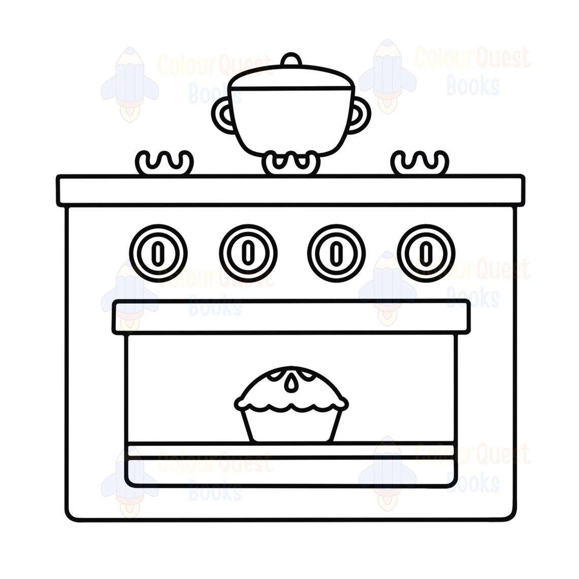 Baking Bold and Easy Printable Colouring Book: 32 Fun & Simple ...