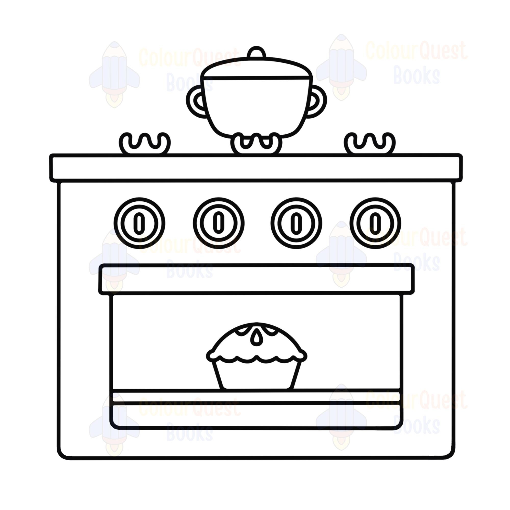 Baking Bold and Easy Printable Colouring Book: 32 Fun & Simple ...