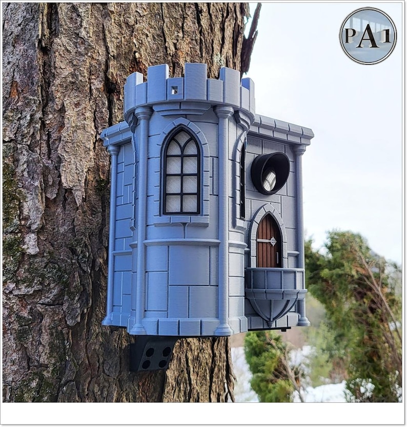 Majestic Castle Birdhouse, Outdoor Garden Decor - Etsy