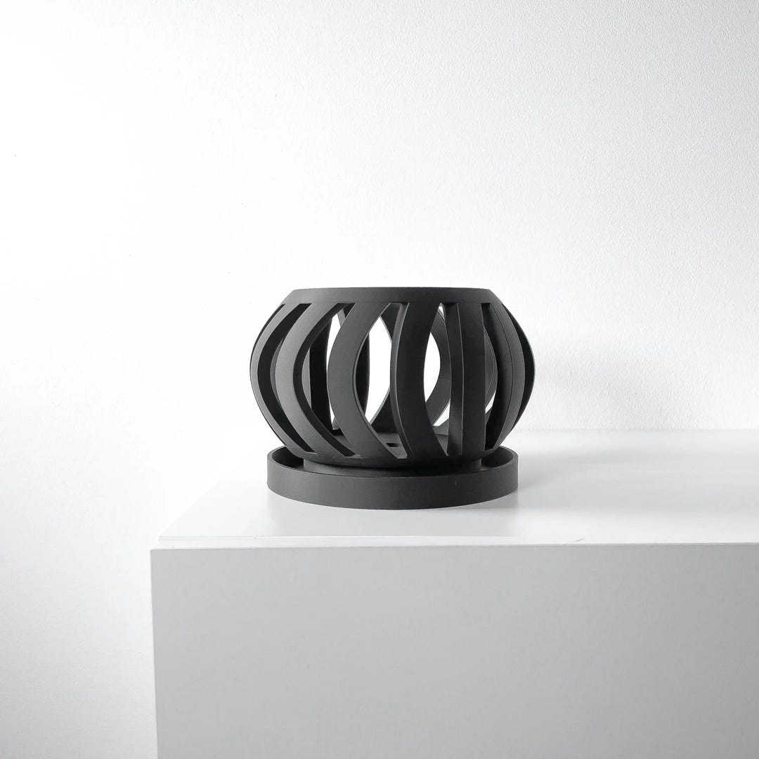 Oryx Orchid Pot With Tray, Modern PLA Plastic Planter - Etsy