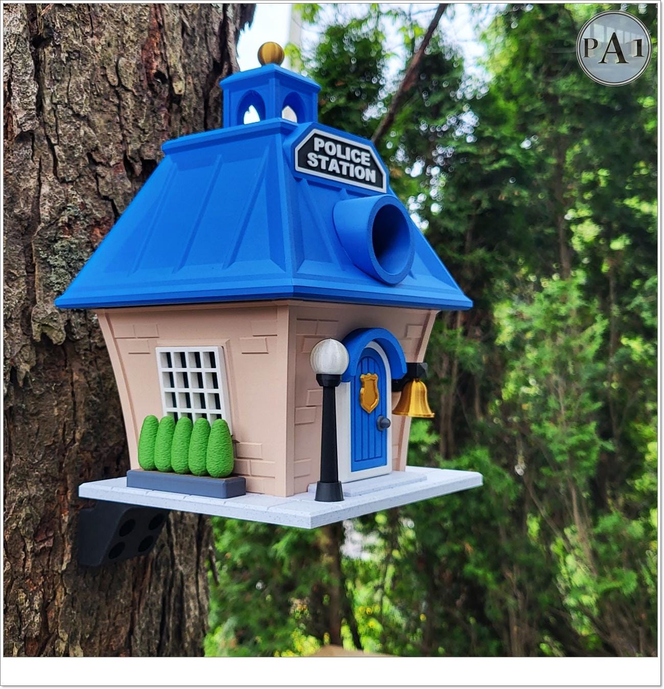 The Police Station Birdhouse - Etsy