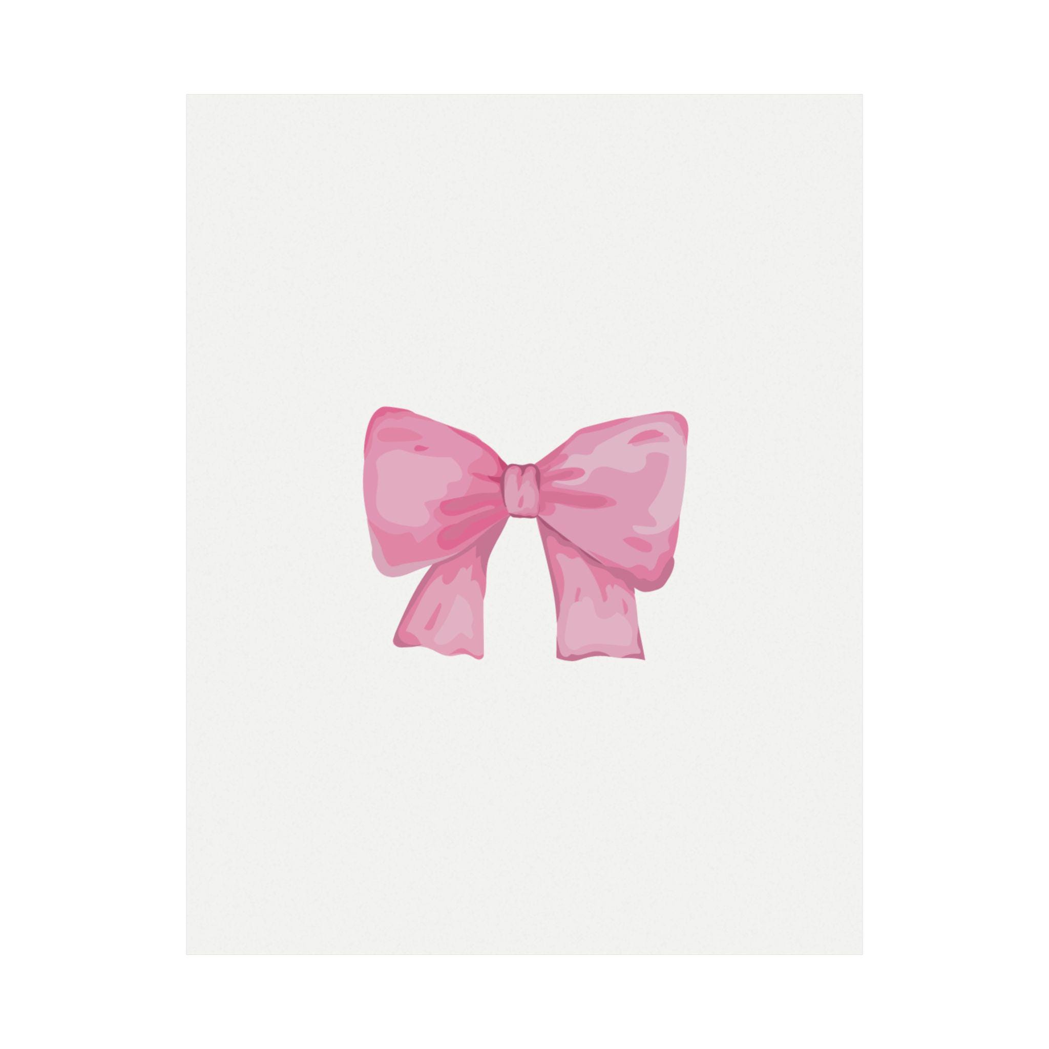 Pink Bow-poster - Etsy