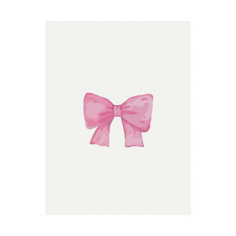 Pink Bow-poster - Etsy