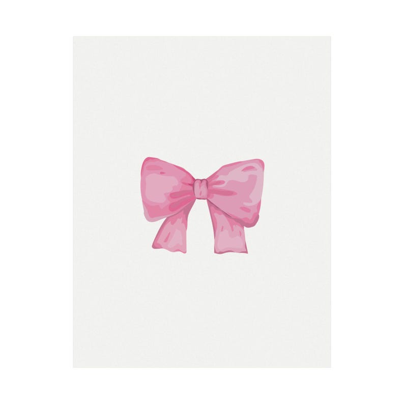 Pink Bow-poster - Etsy