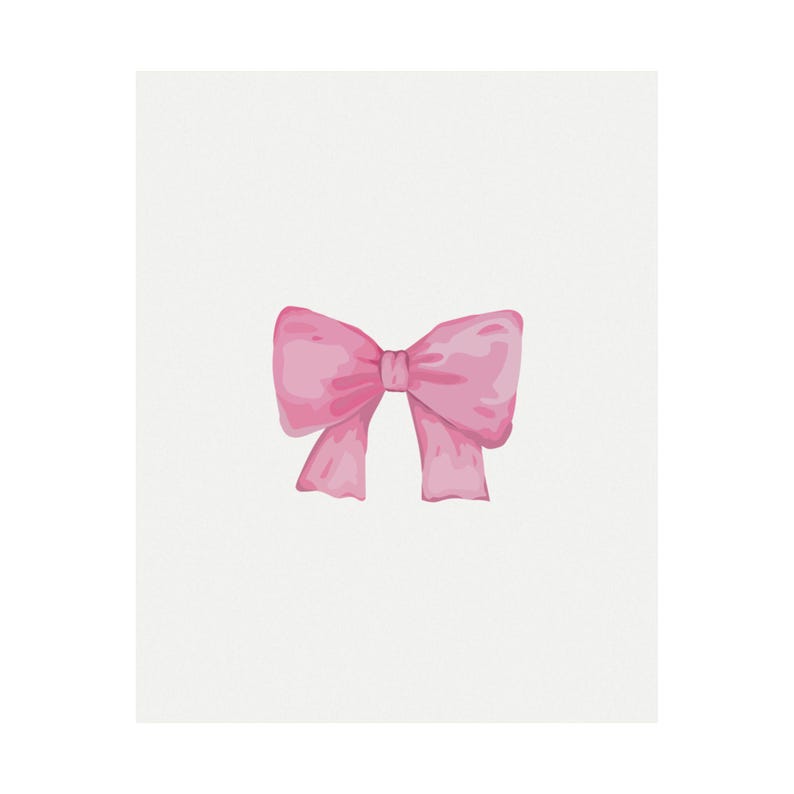 Pink Bow-poster - Etsy