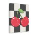Cherry & Checkered Canvas - Etsy